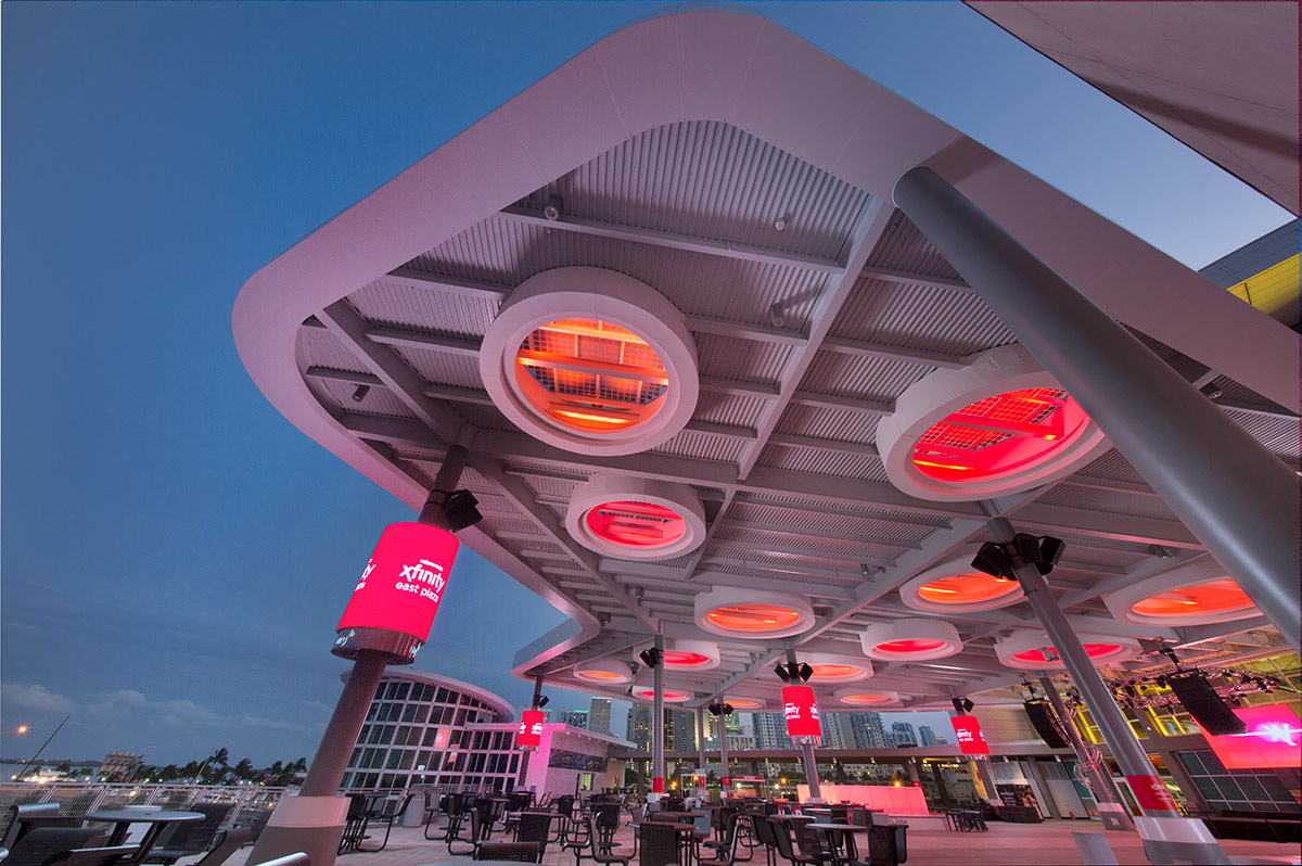 FTX Arena Miami NRG Terrace Photo Highlights.